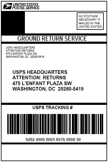 DMM 505 Return Services